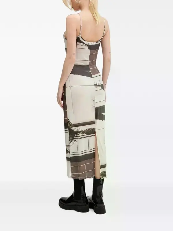 Desigual Graphic-print Midi Dress