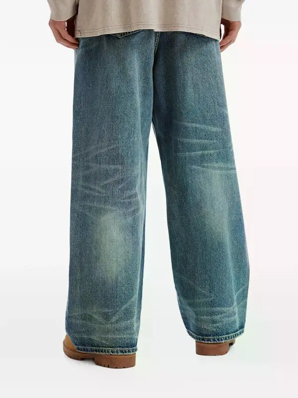 FIVE CM Distressed Wide-leg Jeans