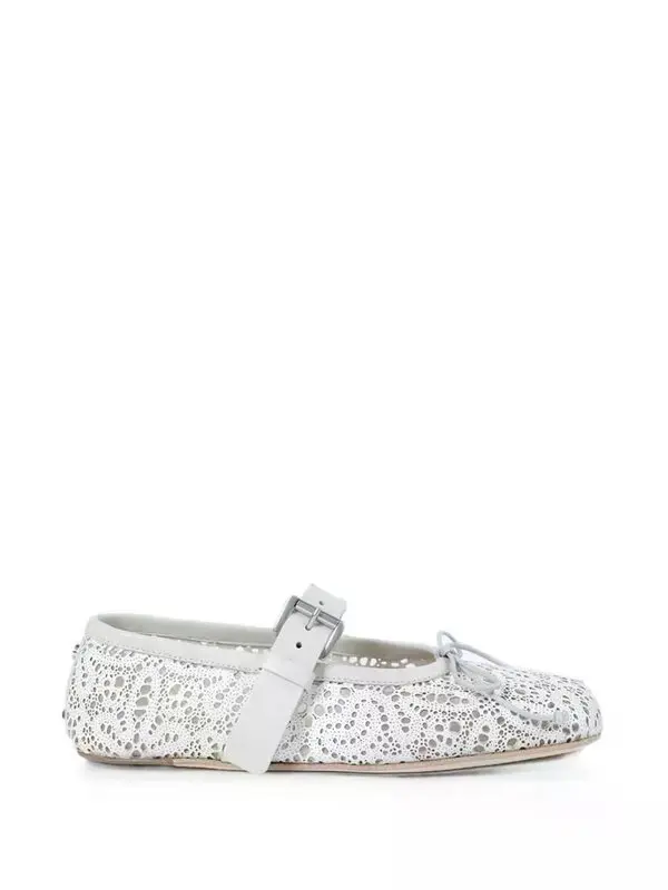 ANN DEMEULEMEESTER Laser-cut Buckle-fastening Ballet Flats