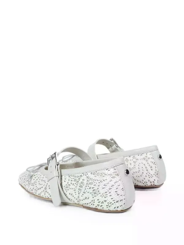 ANN DEMEULEMEESTER Laser-cut Buckle-fastening Ballet Flats