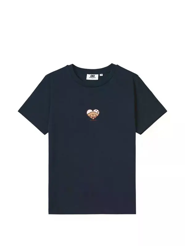CHOCOOLATE Heart-motif Embroidered T-shirt