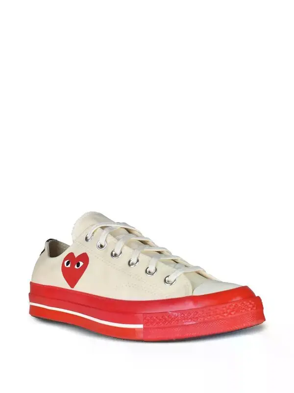 Comme Des Garçons X Converse Chuck Taylor Heart-print Sneakers
