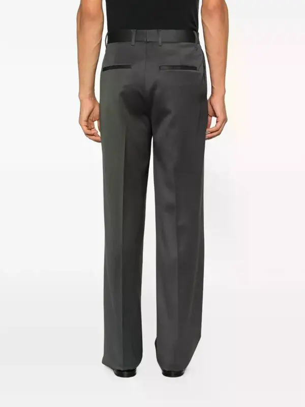LARDINI Pleated Virgin-wool Trousers