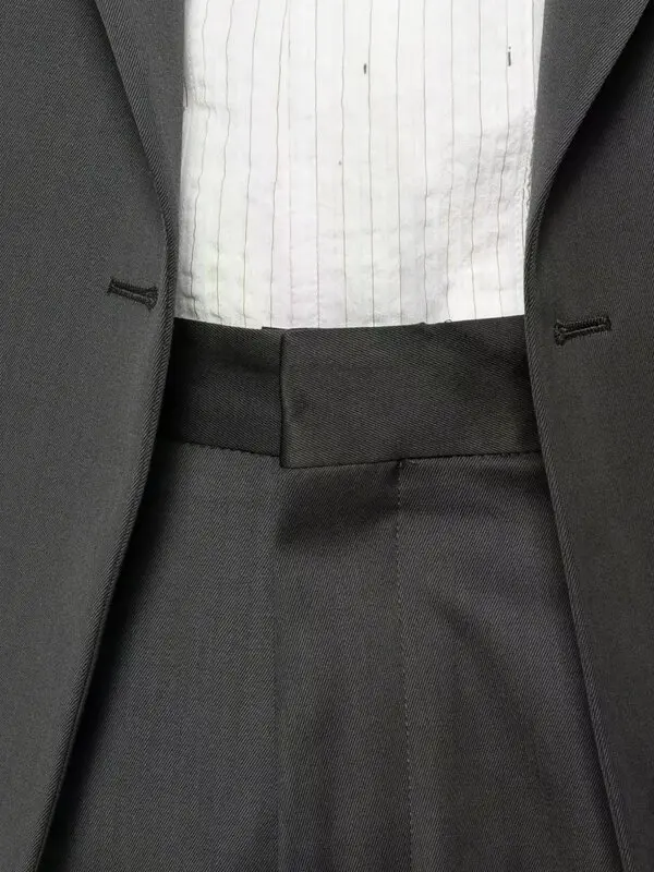 LARDINI Pleated Virgin-wool Trousers