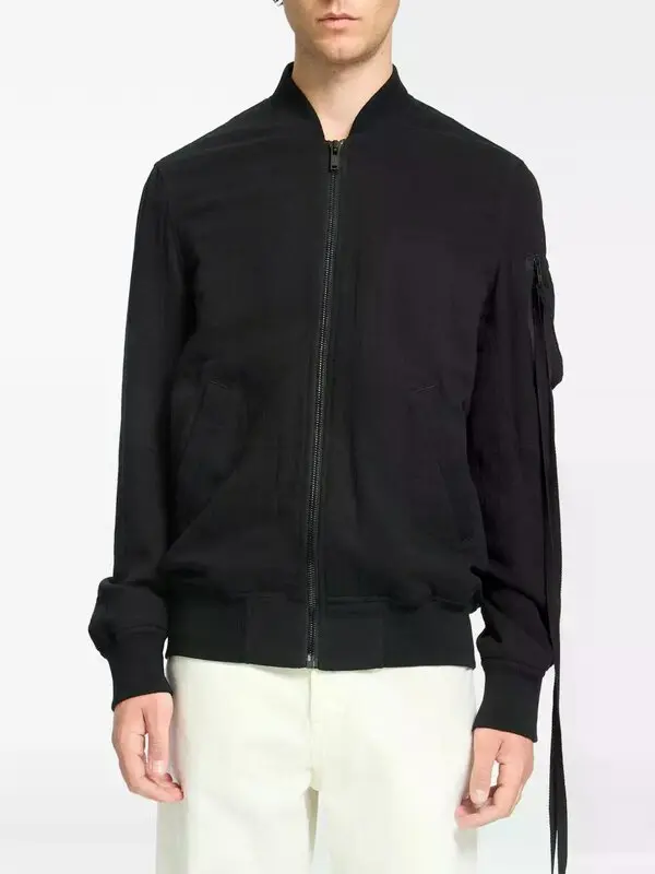 ANN DEMEULEMEESTER Double Gauze Bomber Jacket