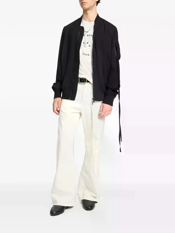 ANN DEMEULEMEESTER Double Gauze Bomber Jacket