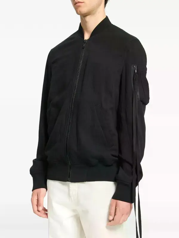 ANN DEMEULEMEESTER Double Gauze Bomber Jacket