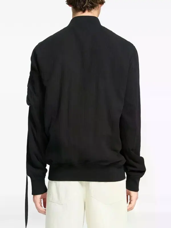 ANN DEMEULEMEESTER Double Gauze Bomber Jacket