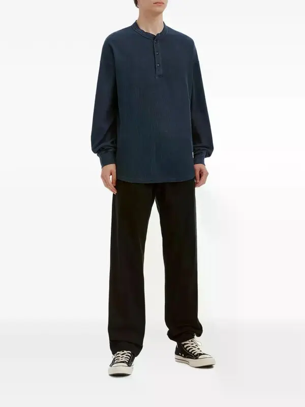 AFTERMATHS Waffle-knit Long-sleeve T-shirt