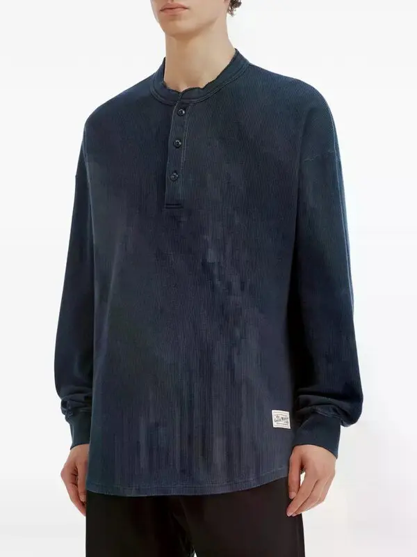 AFTERMATHS Waffle-knit Long-sleeve T-shirt