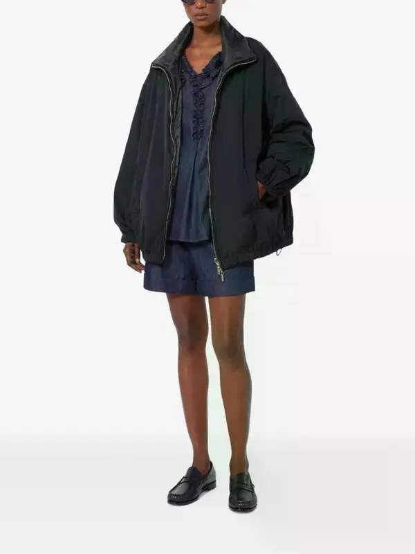Max Mara Cotton Denim Shorts Midnightblue