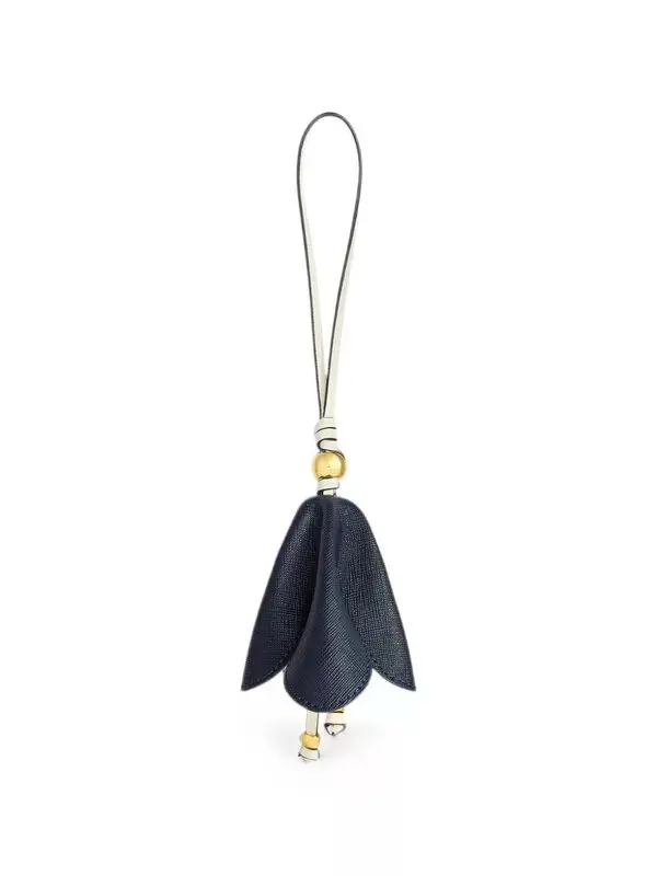 Ralph Lauren Floral-pendant Leather Bag Charm