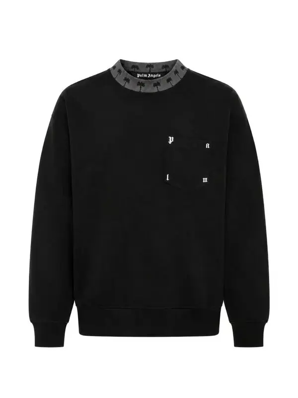 Palm Angels Palm Rib Regular Crew Sweatshirt