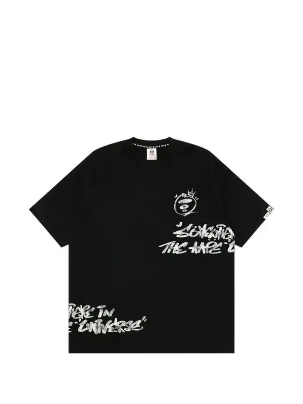 AAPE BY *A BATHING APE Logo-print Cotton T-shirt