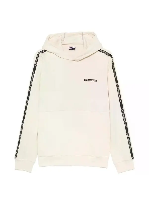EA7 Logo-tape Hoodie - Neutrals
