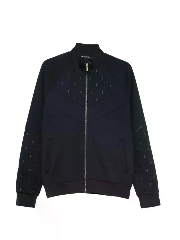 Karl Lagerfeld Monogram-embroidered Panelled Jacket