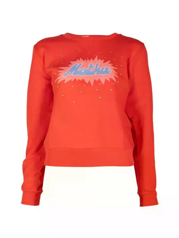 MOTHER The Dorito Camper Logo-print Sweatshirt - Red