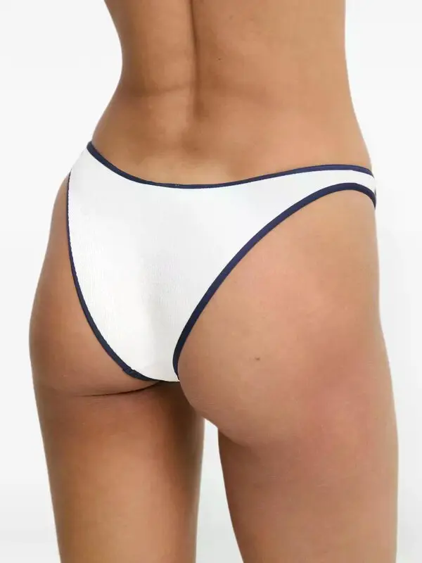 Melissa Odabash Vigo Ribbed Contrast-trim Bikini Bottoms