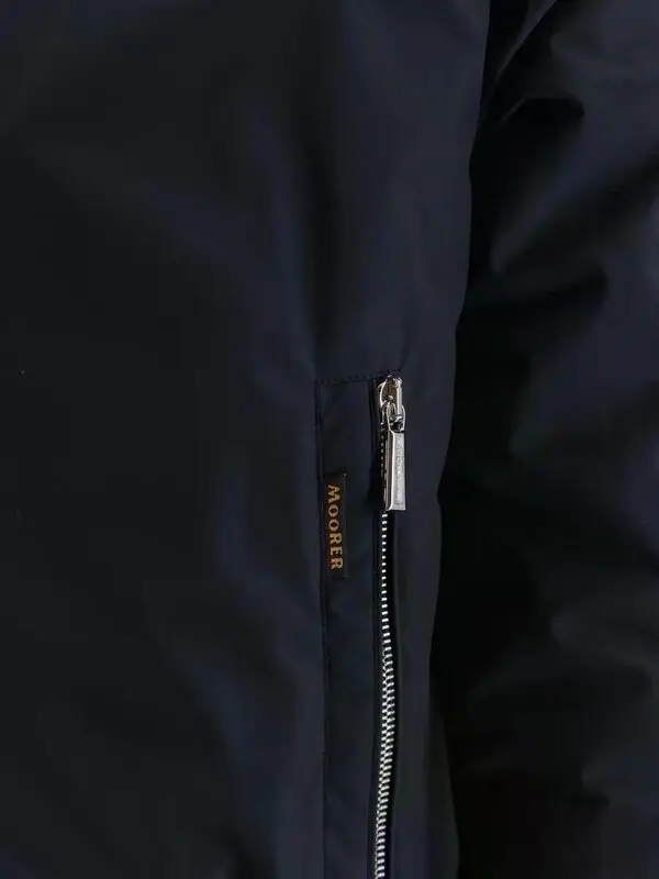 MOORER Zip-up Hooded Jacket