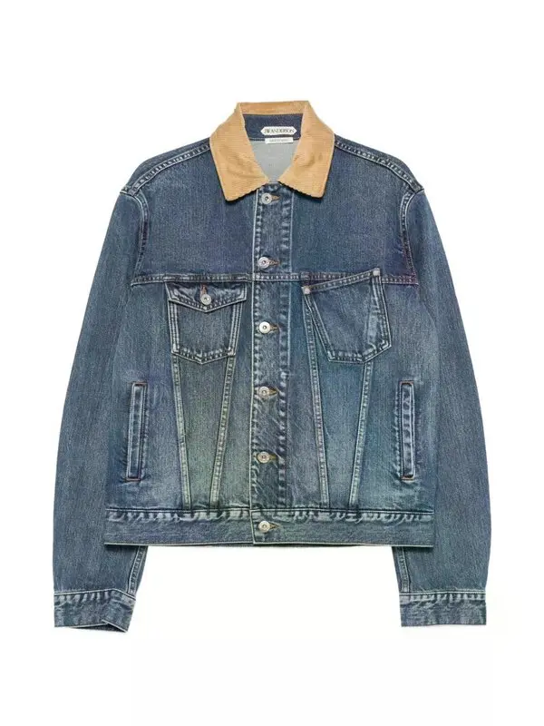 JW Anderson Corduroy Collar Denim Jacket - Blue