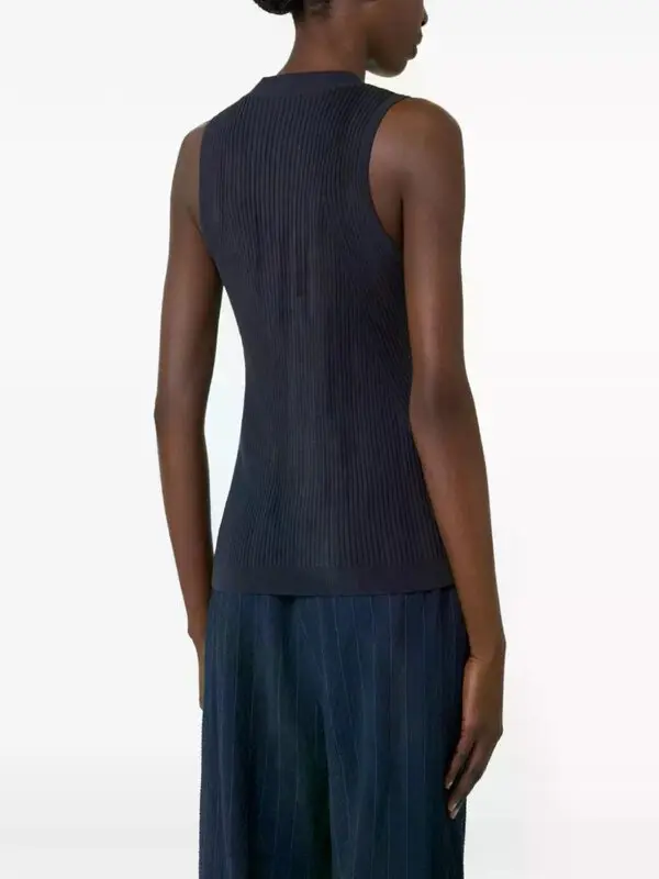 Max Mara Rib-knit V-neck Waistcoat