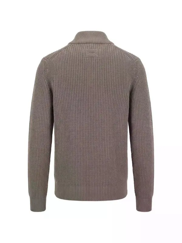 DRUMOHR Ribbed-knit Zip-up Sweater
