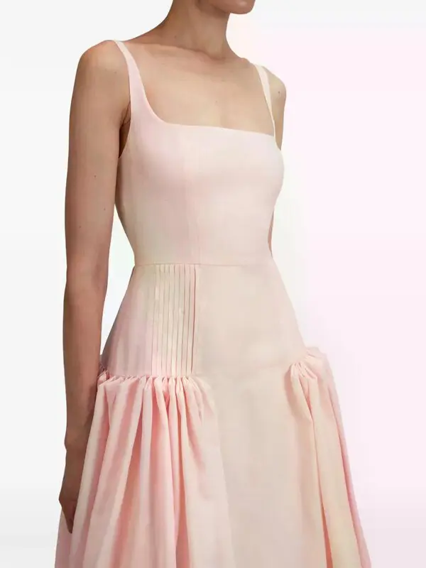 THE ARKOW Sienna Pleated Midi Dress
