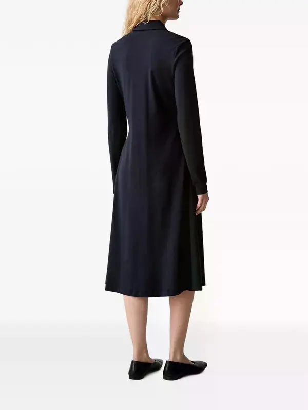 Marc O'polo Long-sleeve Button-fastening Midi Dress