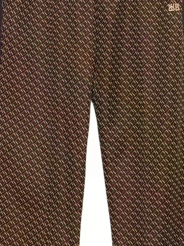 WALES BONNER Monogram-print Side-stripe Track Pants