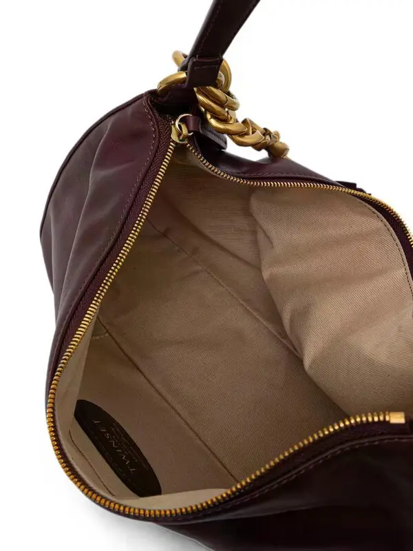 TWINSET Large Liliane Leather Bag With Charm