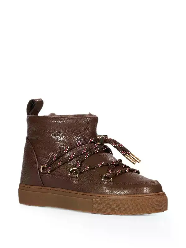 Inuikii Lace-up Leather Ankle Boots