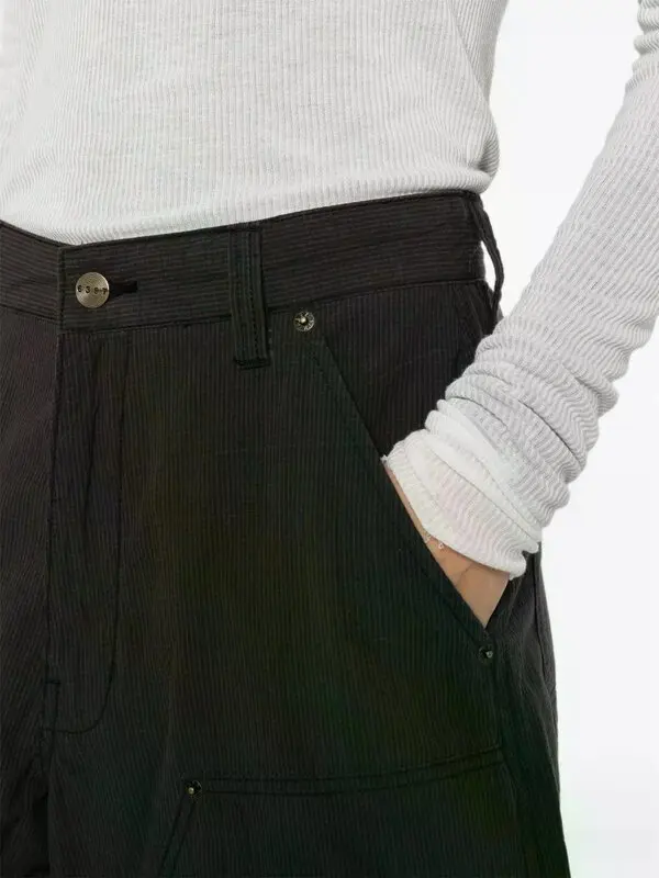 6397 Check-pattern Wide-leg Shorts