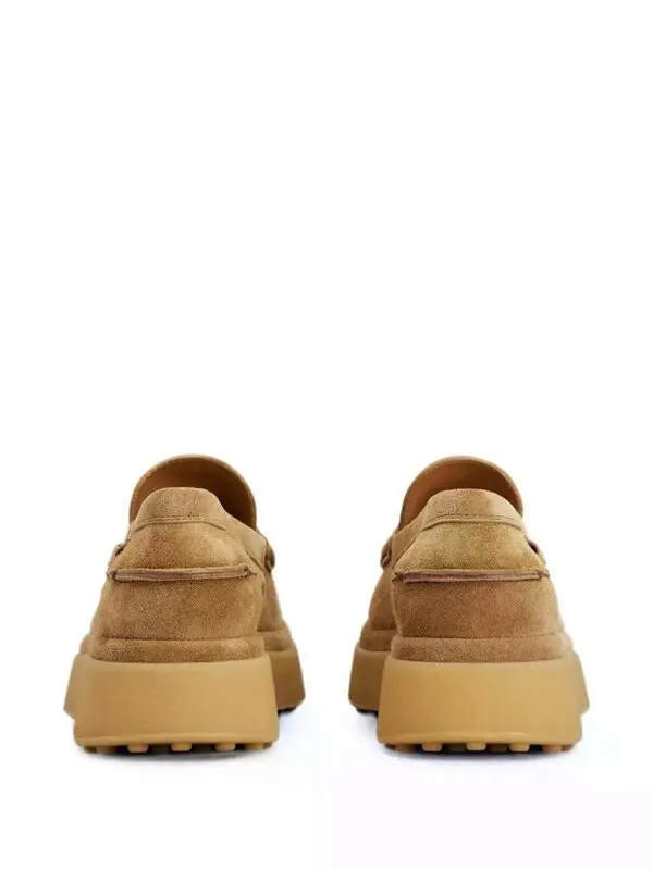 TOD'S Suede Platform Loafers