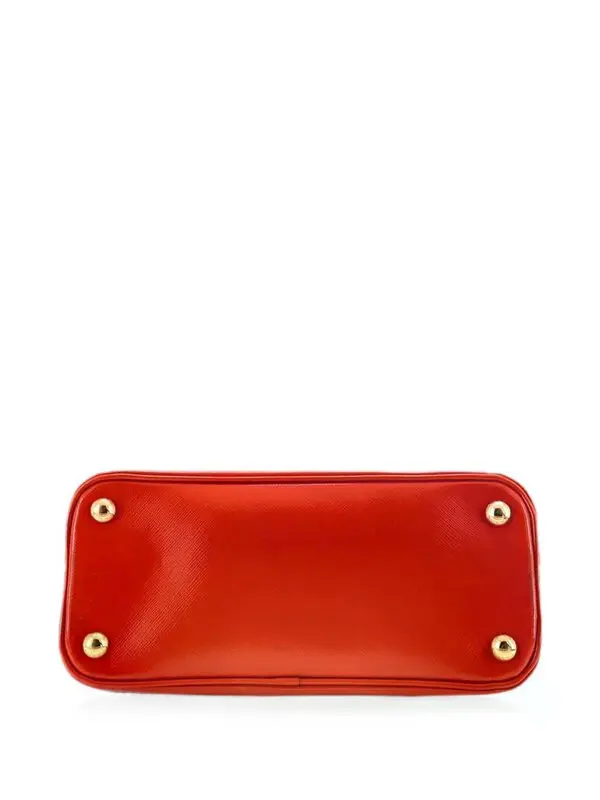 Prada Saffiano Leather Satchel - Orange