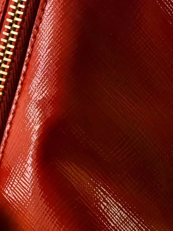 Prada Saffiano Leather Satchel - Orange
