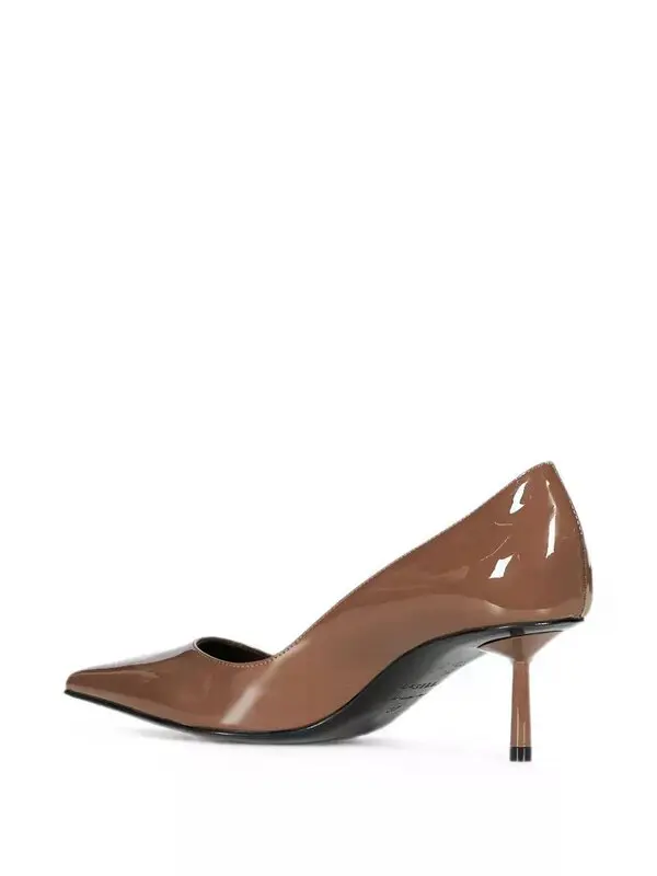 LE SILLA Patent-finish Pointed-toe Pumps