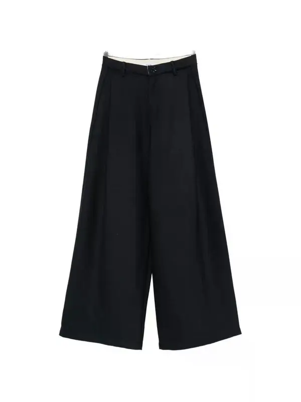 ELEH Pleated Wide-leg Trousers
