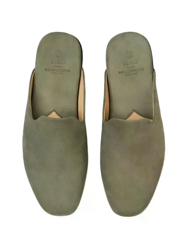 SCAROSSO Atlas Travel Slippers - Green