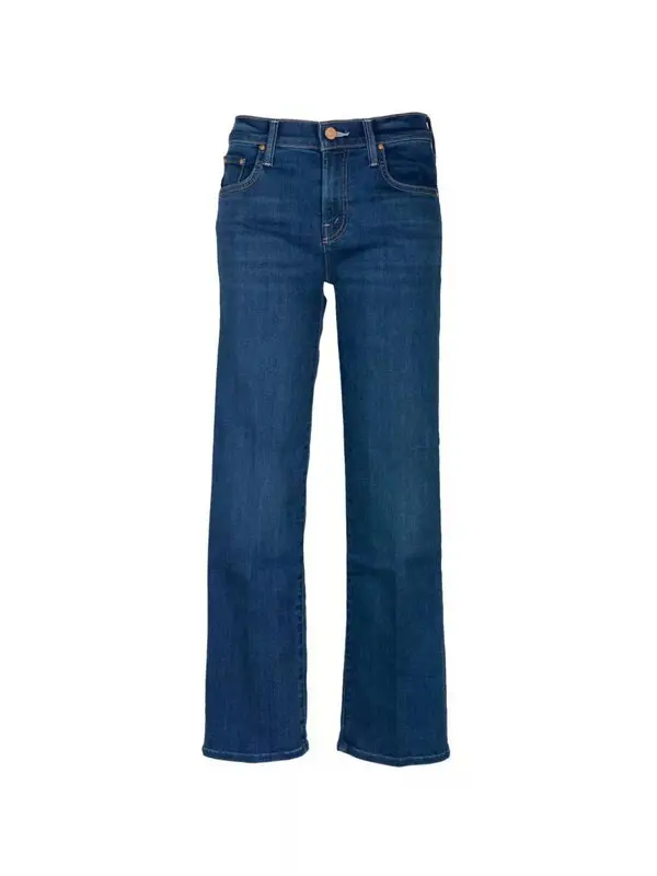 MOTHER The Mid Rise Rambler Zip Flood Jeans