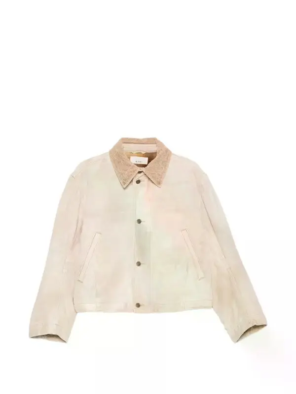 6397 Corduroy-collar Button-front Jacket