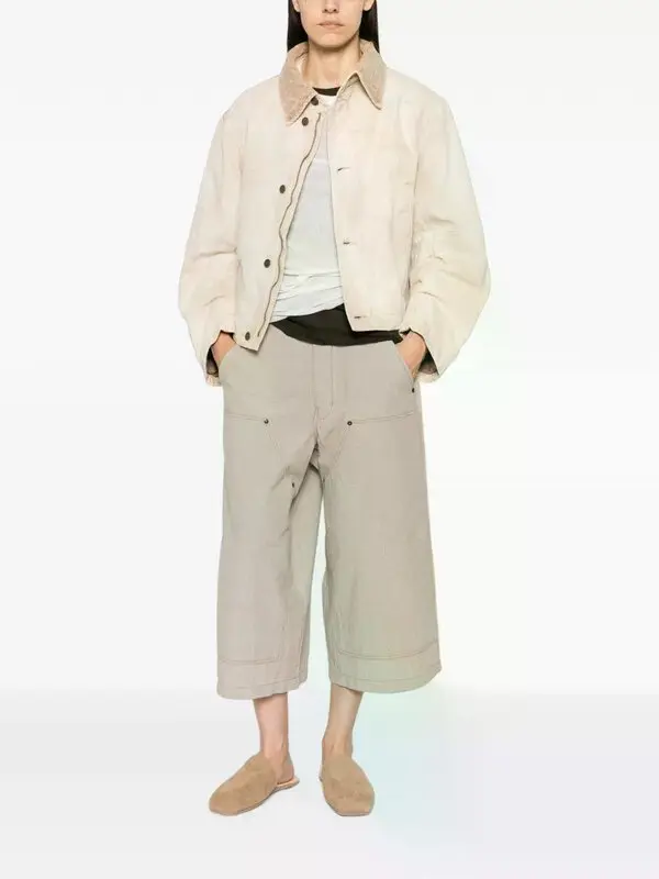 6397 Corduroy-collar Button-front Jacket
