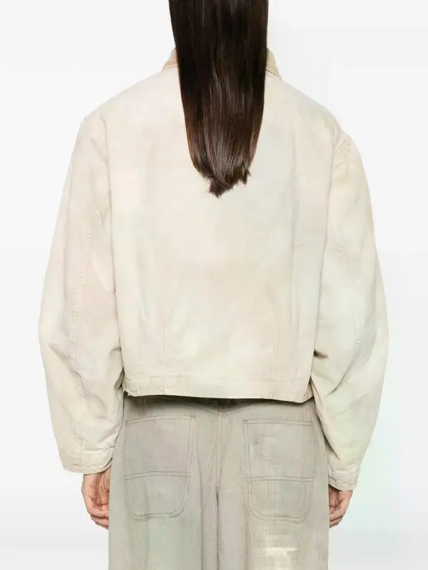 6397 Corduroy-collar Button-front Jacket