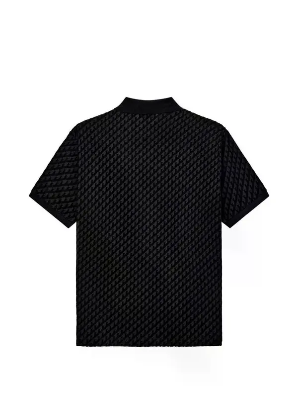 Emporio Armani Polo Shirt In Lyocell Blend With All-over Logo
