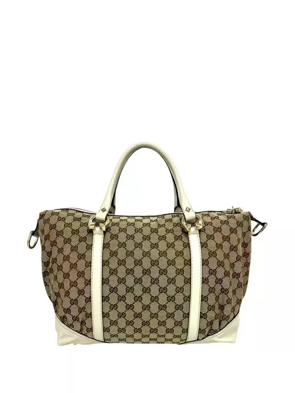 Gucci 2000-2015 Gg Canvas Horsebit Nail Boston Bag