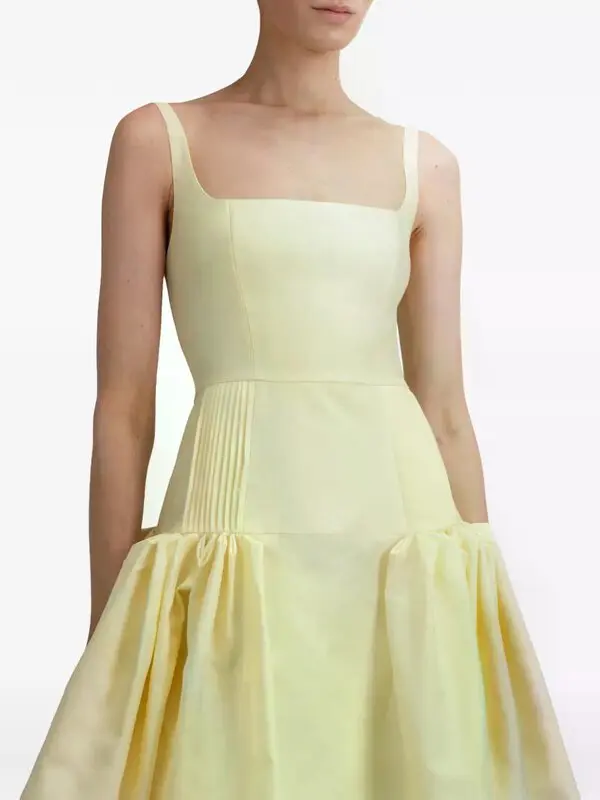 THE ARKOW Sienna Pleated Waist Midi Dress