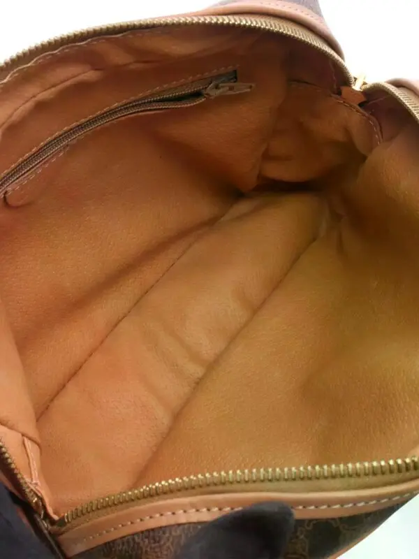 Celine 2014 Macadam Coated Canvas Crossbody Bag - Brown