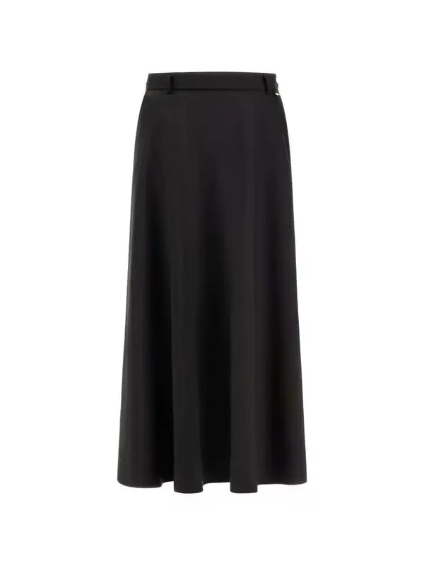 Herno Button-detail Flared Midi Skirt
