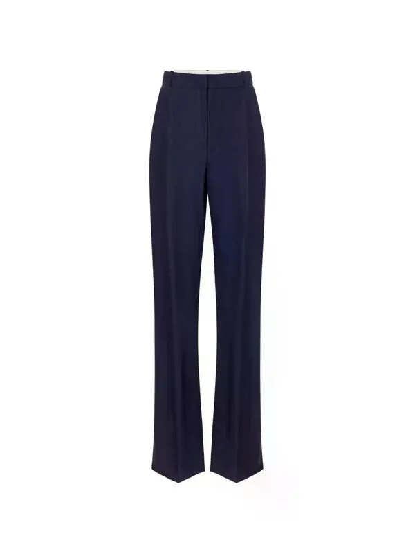 Elisabetta Franchi Pinstriped Trousers In Cool Wool Fabric