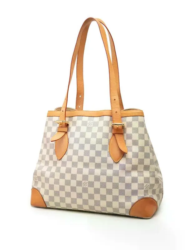 LOUIS VUITTON 2008 Damier Azur Hampstead Mm Tote Bag