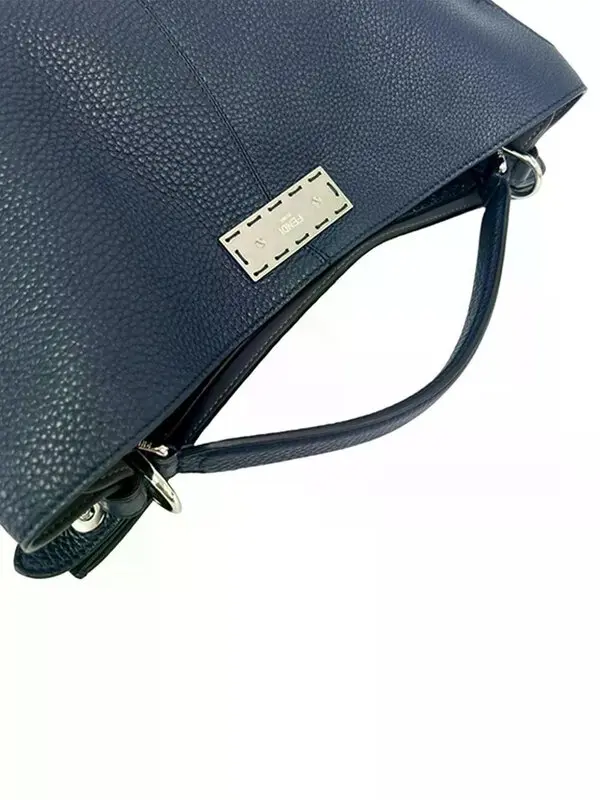Fendi 2010-2026 Leather Peekaboo X Light Fit Satchel - Blue